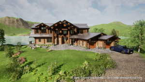 Blue Ridge Handcrafted Post and Beam Log Cabin Home