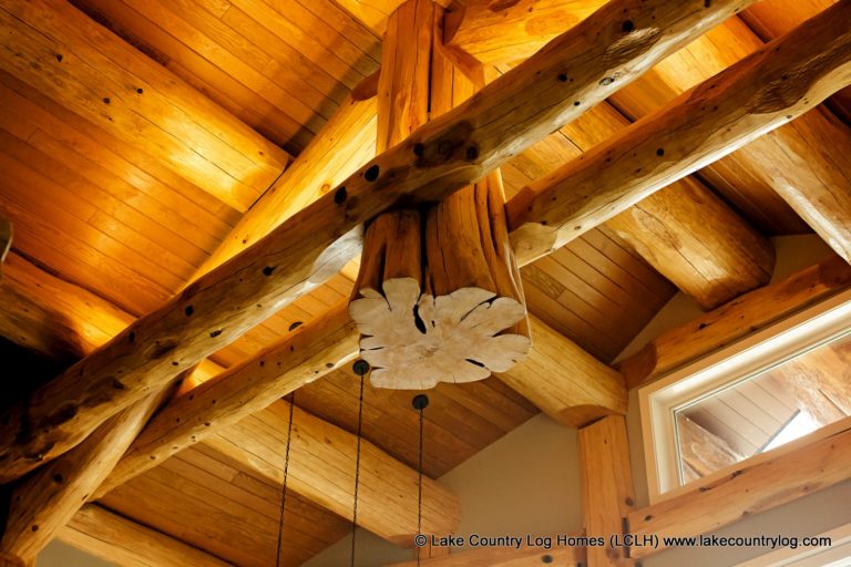 Blue Ridge Handcrafted Post and Beam Log Cabin Home