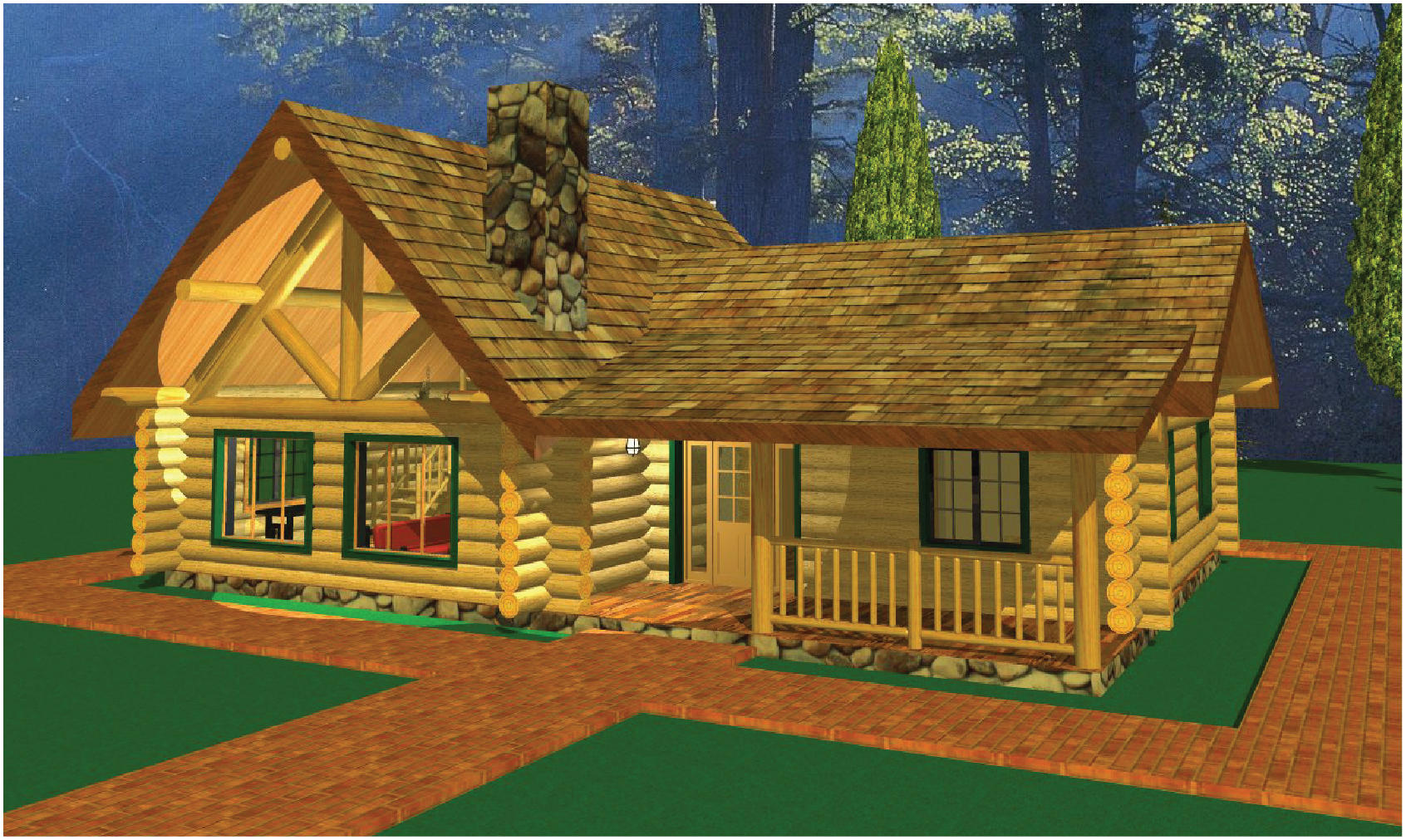 Chinook - Lake Country Log Homes