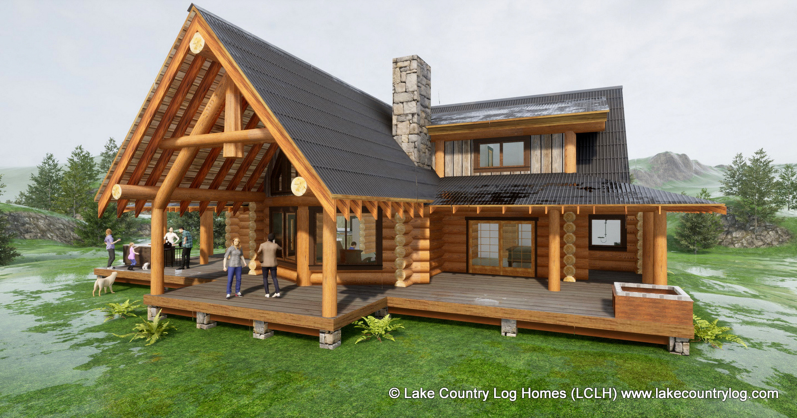 Crawford Bay from Lake Country Log Homes