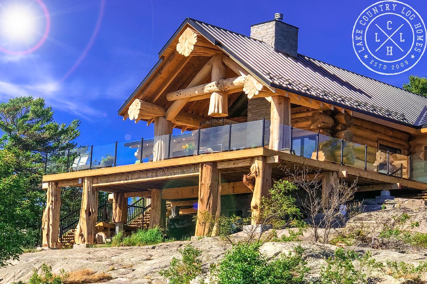 the Stanley's Beautiful Western Red Cedar Log Home