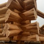 Custom Log and Timber Frame Homes During Construction