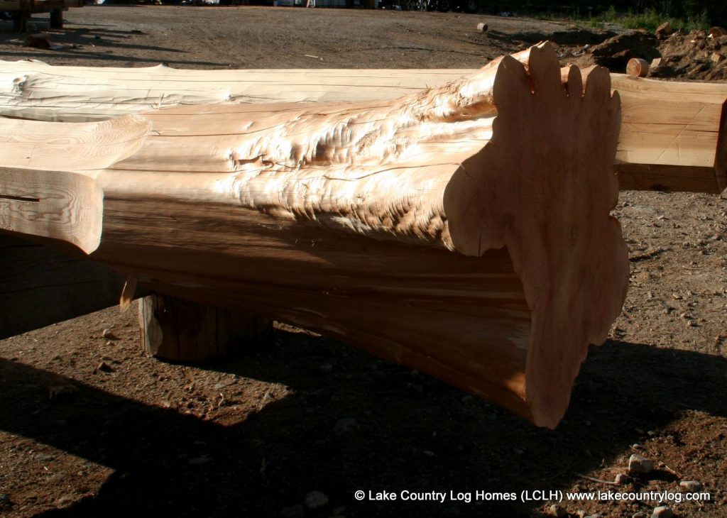 Custom Log and Timber Frame Homes During Construction