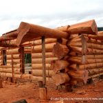 Custom Log and Timber Frame Homes During Construction