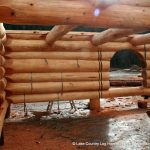 Custom Log and Timber Frame Homes During Construction