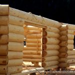 Custom Log and Timber Frame Homes During Construction