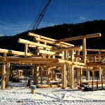 Custom Log and Timber Frame Homes During Construction