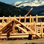 Custom Log and Timber Frame Homes During Construction