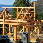 Custom Log and Timber Frame Homes During Construction