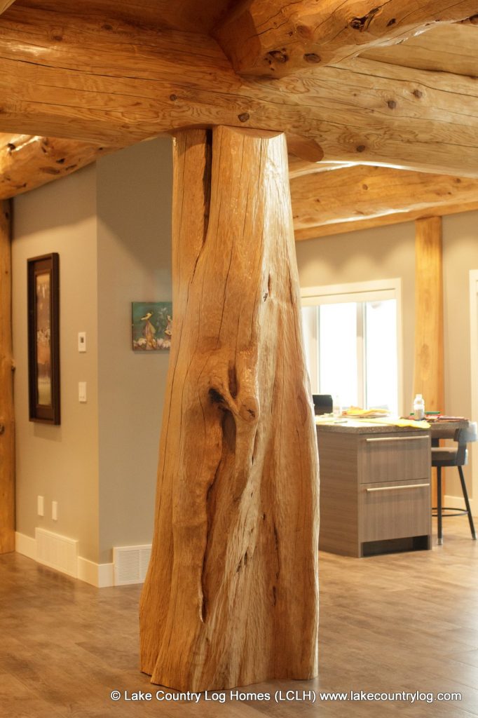 Blue Ridge Handcrafted Post and Beam Log Cabin Home