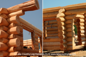 Log Home Joinery, Notches and Tails