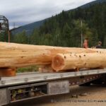 Custom Log and Timber Frame Homes During Construction