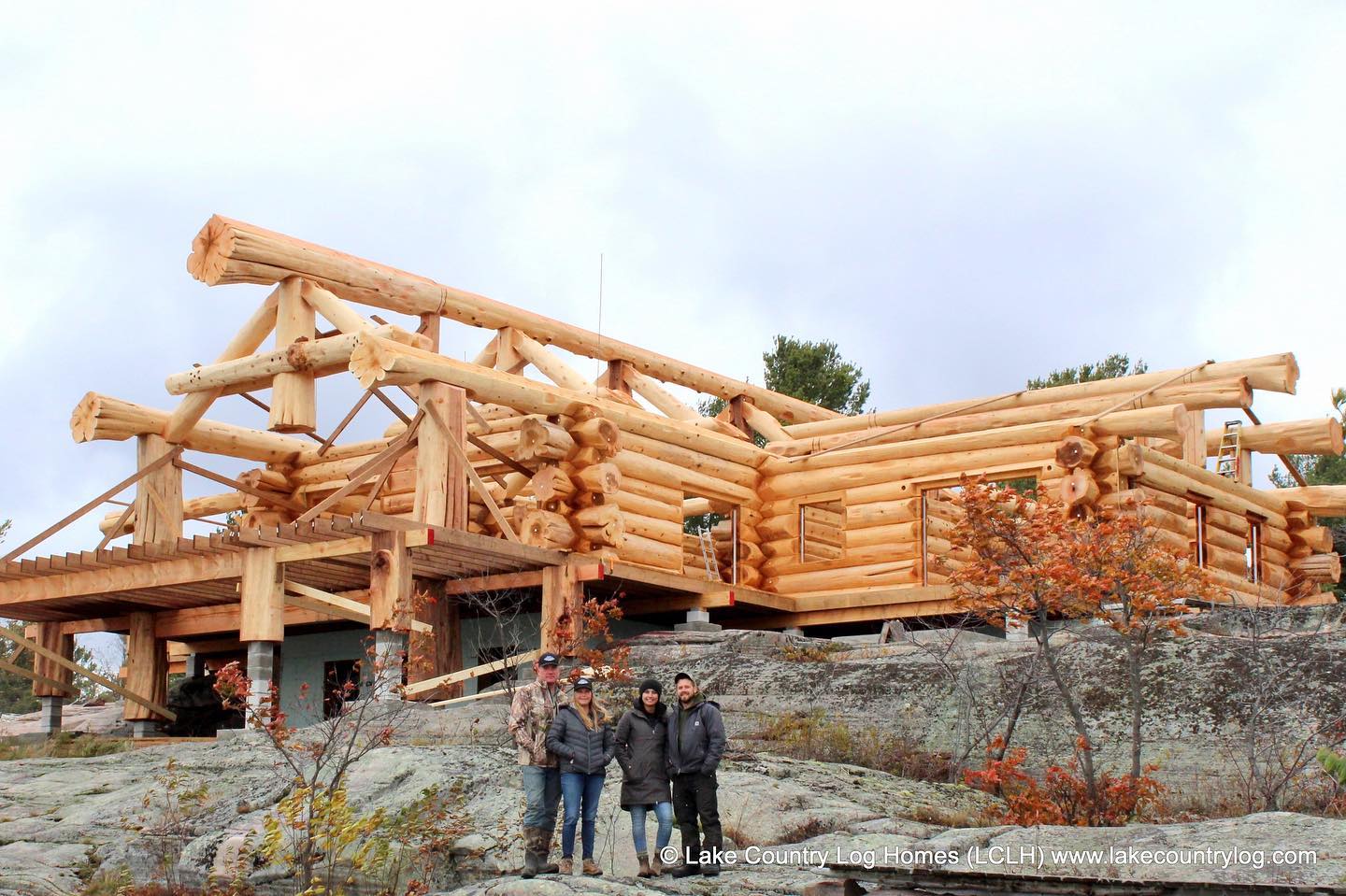 the Stanley's Beautiful Western Red Cedar Log Home