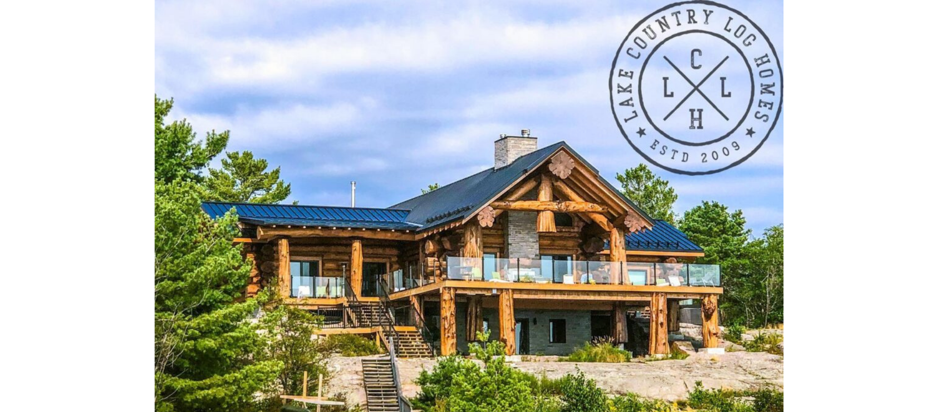 the Stanley's Beautiful Western Red Cedar Log Home