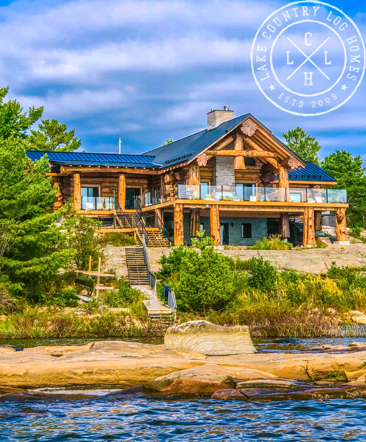the Stanley's Beautiful Western Red Cedar Log Home