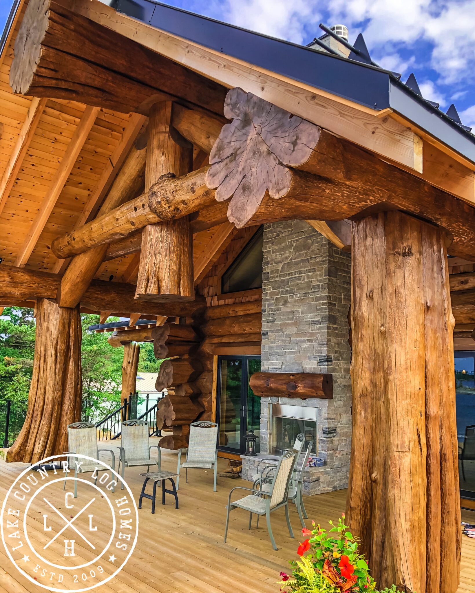 the Stanley's Beautiful Western Red Cedar Log Home